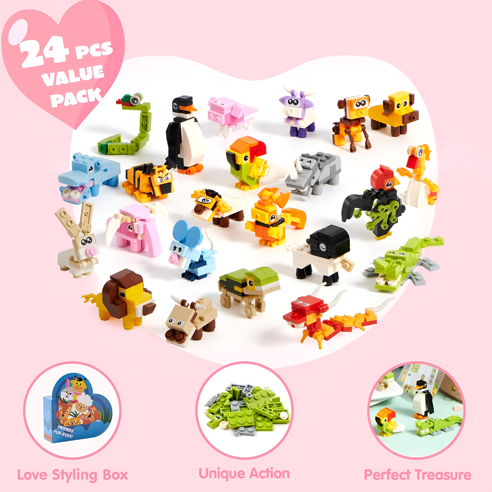 Squishies™ Building Block Valentine Set